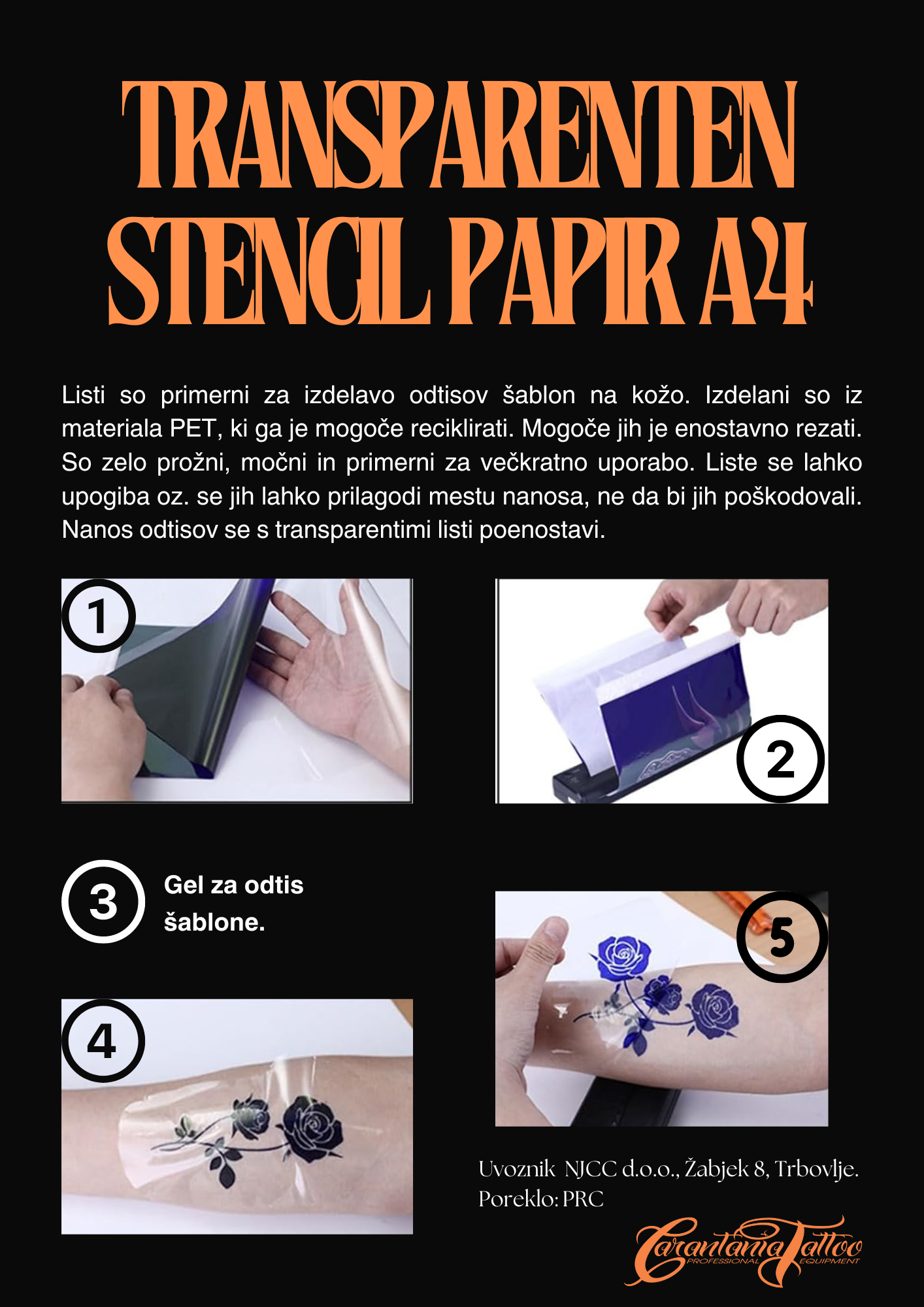 TRANSPARENT STENCIL PAPER